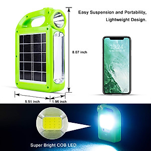 4 Pack Solar Lantern Camping Essentials Accessories Lights, Rechargeable LED Flashlight, Tent Lights for Emergency, Hurricane, Survival Kits, Operated Lamp, Charging for Device
