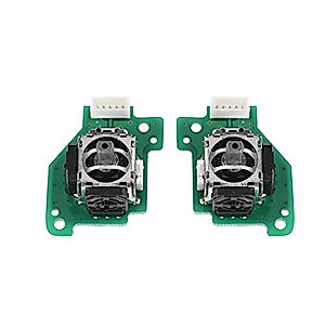 KOSDFOGE Left & Right Analog 3D Joystick Sticks Replacement Compatible with Nintendo Wii U Gamepad Controller Green