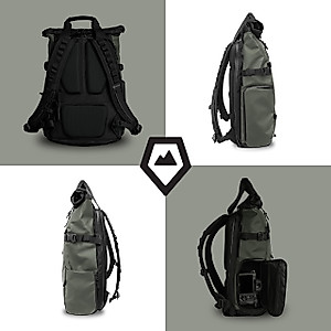 WANDRD All-New PRVKE 21L Photography Travel Backpack - Photo Bundle - Weather Resistant Camera Bag with Laptop Compartment (Wasatch Green)