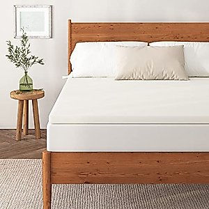 NapQueen 2 Inch Ventilated Memory Foam Mattress Topper, CertiPUR-US Certified, Full, White