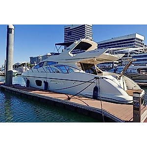 NorthPada 10mm 5 Meter Polyester Rock Static Climbing Rope Boat Anchor Marine Rope Dock Lines Arborist Tree Rope Hoist Rigging Line Orange