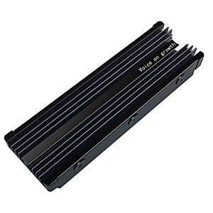 Voice on growth NVMe M.2 Aluminum Heatsink Cooler for 2280 M2 SSD Heat Sink with Silicone Thermal Pad (Black)