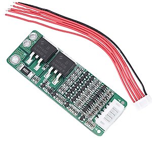 Anmbest 5S 18V 21V 15A 18650 Charger PCB BMS Protection Board, Li-ion Lithium Battery Charger Lipo Cell Module with 6-core Wire