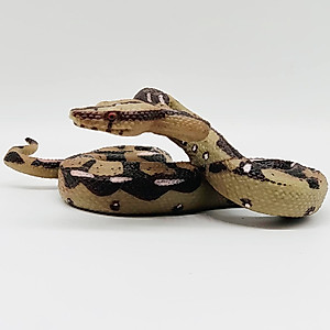 Higherbros Snake Toys Scary Prank Boa Constrictor Python Animal Figures Gag Gifts Halloween Decorations for Children's Animal Figurines Toys for Home and Garden Decorating