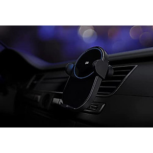 Xiaomi Mi 20W Wireless Car Charger, 20W High Power Flash Charging, Electric Adjustable Handle, Doubled Cooling, Black