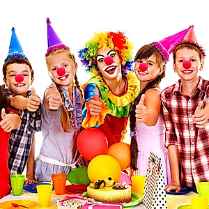 meekoo 10 Packs Red Clown Nose Red Nose Foam Sponge Nose Cosplay Nose for Halloween Christmas Comic Party Supplies