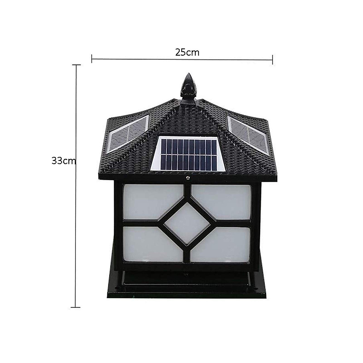 SMLZV Column Headlight,Chinese Style IP65 Waterproof Outdoor Stigma Lamp,Decking & Patio Lighting,Outdoor Lighting Accessories,for Home/Garden