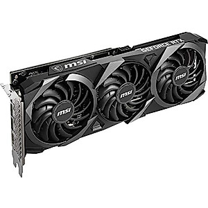 MSI GeForce RTX 3060 Ti Ventus 3X 8G OC LHR Gaming Graphics Card - 8GB GDDR6, 1695MHz, PCI Express Gen 4, 256-bit, 3X DP v 1.4a, HDMI 2.1 (Supports 4K)