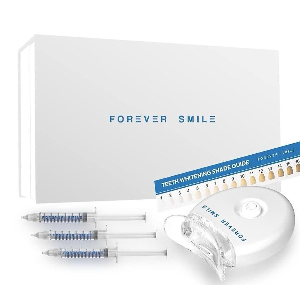 Forever Smile 5X LED Teeth Whitening Kit for Sensitive Teeth. Complete and Effective at Home Teeth whitening kit.