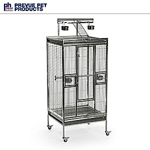 Prevue Pet Products Stainless Steel Play top Bird Cage, Stainless Steel, Medium