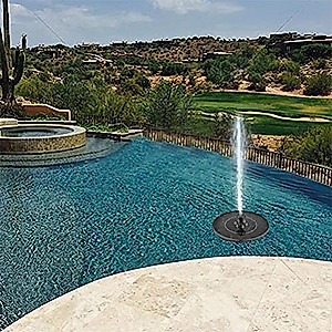 n/a 176mm 2.4W LED Ground Solar Fountain Pump Waterproof Solar Panel with Submersible Pump for Bird Bath Fountain Garden Decoration