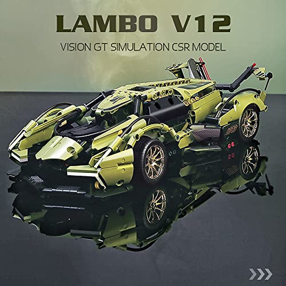 Mesiondy Sports Car Building Blocks Toys Boys or Adults Kits，1:14 MOC Building Set Raceing Car Model,Cars for Boys Age 12-16 8-14，(1039 Pieces)