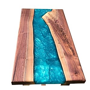 Epoxy Table, Epoxy Resin River Table, Live Edge Wooden Table, Natural Wood, Dining table, Natural Epoxy Table, Resin Table