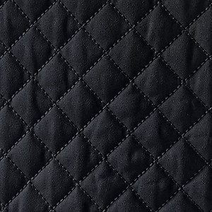 Lands' End Medium Classic Quilted Tote Bag Black