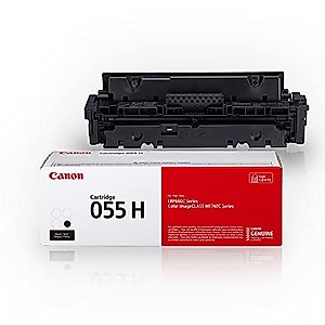 Canon Genuine Toner, Cartridge 055 Black, High Capacity (3020C001) 1 Pack, for Canon Color imageCLASS MF741Cdw, MF743Cdw, MF745Cdw, MF746Cdw, LBP664Cdw Laser Printer