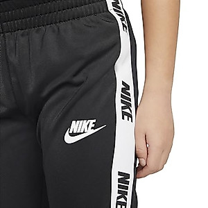 Nike Boy's Tricot Tracksuit Two-Piece Set (Little Kids) Black/White 7 Little Kid