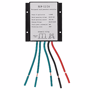 Wind Turbine Charge Controller DC12-24V 400W IP67 Waterproof Wind Turbine Generator Charging Regulator