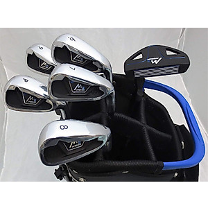 Tall Mens Golf Set Clubs - for Men 6'0"- 6" 6 Complete Driver, Fairway Wood, Hybrid, Irons, Putter, Stand Bag