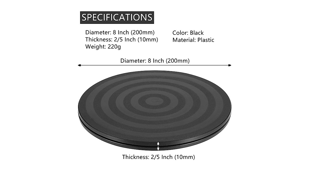 RHBLME 8-Inch Lazy Susan - Durable Rotating Organizer