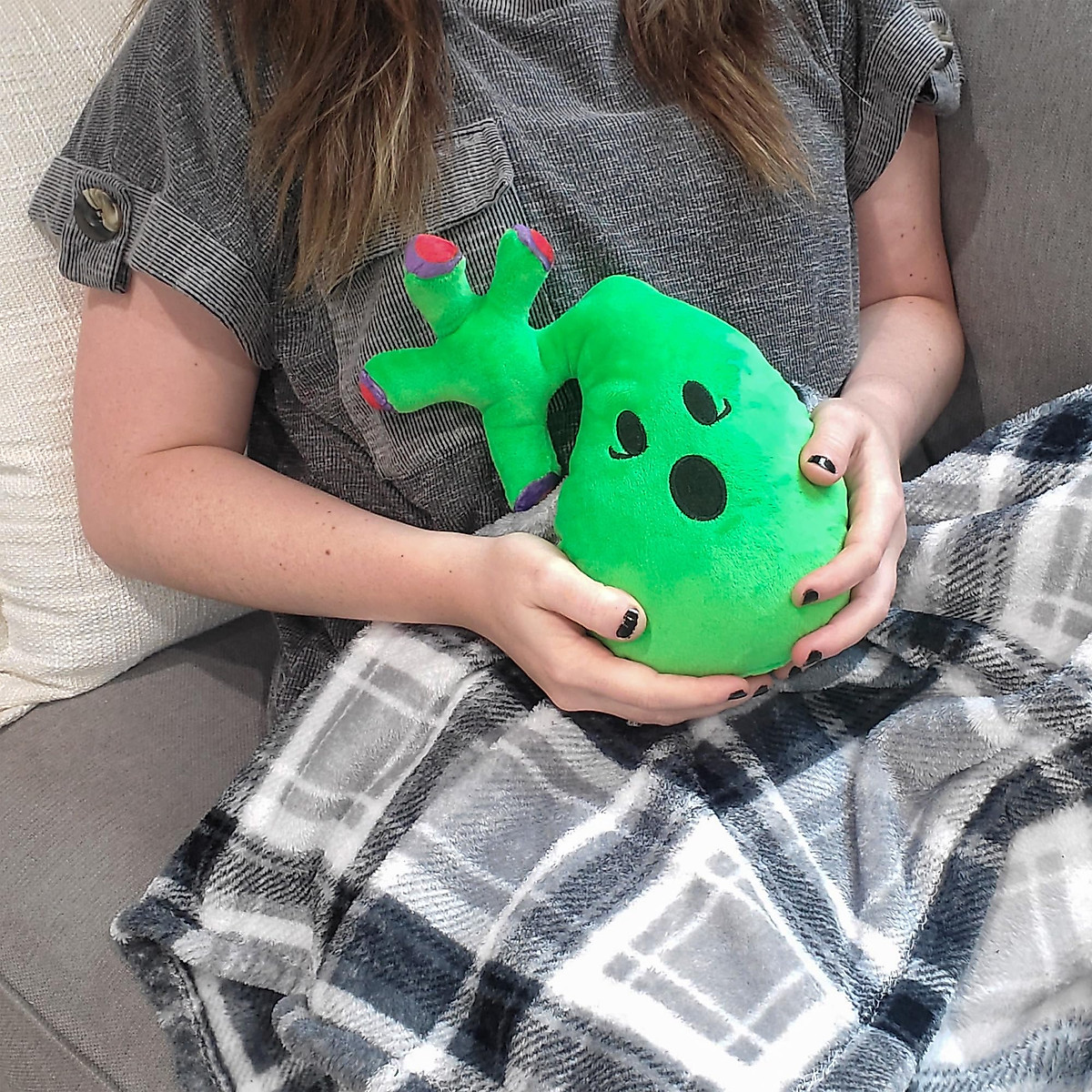 Attatoy Gallbladder Plush, Body Organ Stuffed Toy Complete with Gallstones