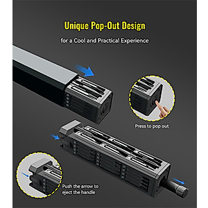 NECAMOCU Precision Screwdriver Set with Toughest S2 Bits, Durable 46 in 1 Mini Magnetic Repair Tool Kit for Electronics, Small Screwdriver Set for Computer, Phone, Laptop, Watch, Eyeglasses, Jewelry