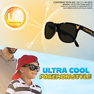 Pokemon Baseball Cap Sunglasses Boys Girls Bucket Hat for Kids Unisex Pikachu Adjustable Strap Summer Accessories (Multi Cap/Glasses Set)