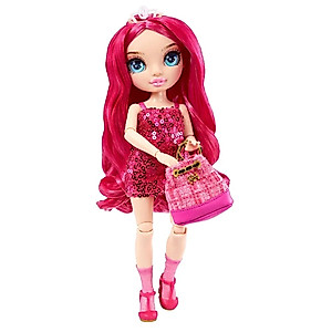 Rainbow High Jr High Series 2 Stella Monroe- 9" Fuchsia Pink Posable Fashion Doll with Designer Accessories and Open/Close Backpack. Great Toy Gift for Kids Ages 6-12 Years Old & Collectors