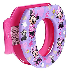 Disney Minnie Mouse "Happy Helpers" Soft Potty Seat and Potty Training Seat - Soft Cushion, Baby Potty Training, Safe, Easy to Clean