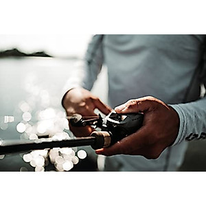 13 FISHING - Inception Slide Baitcast Reel - 8.1:1 Gear Ratio - Left Hand Retrieve (Fresh+Salt) - INSLD2-8.1-LH, Gray