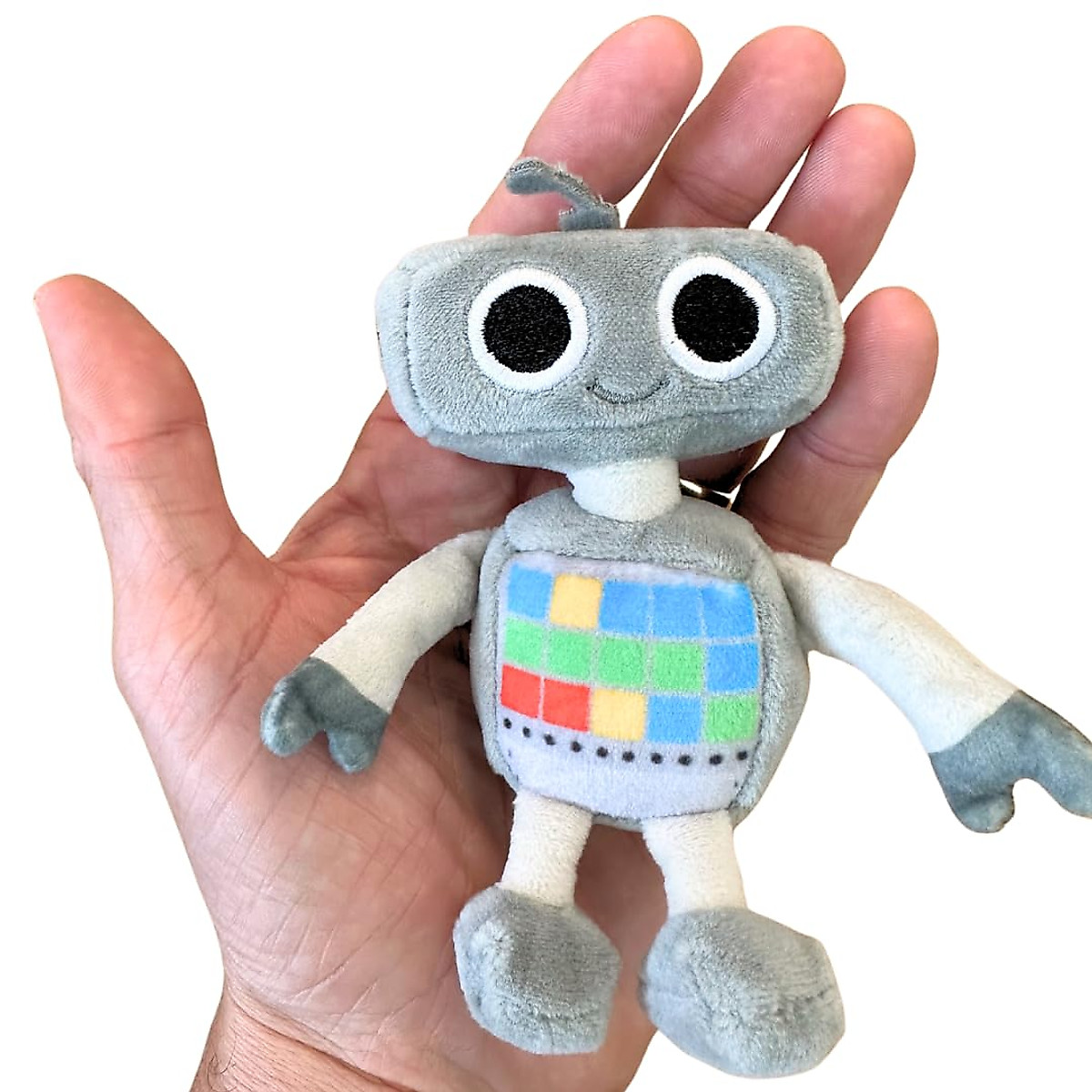 Listener Kids Stuffe Baby Robot Plush Toy with Removable Bag Clip Jett The Robot