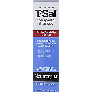 Neutrogena T/Sal Therapeutic Shampoo, Scalp Build-Up Control 4.5 oz, 130 fl oz