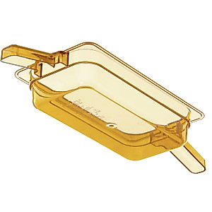 Carlisle FoodService Products 30860HH13 StorPlus High Heat Food Pan With 2 Handles, 2.5" Deep, Third Size, Amber