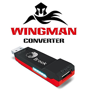 Brook Wingman NS Lite Converter- Support Xb Series X/S/One/360, PS5/PS4/PS3, Xb Elite 1/2, Switch Pro Controllers on Switch and PC(X-Input) Gaming Console, Supports Remap, Marco, and Adjustable Turbo