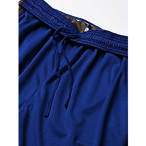 Profile Varsity Men's Big & Tall Athletic Shorts, Royal/Charcoal, 2X