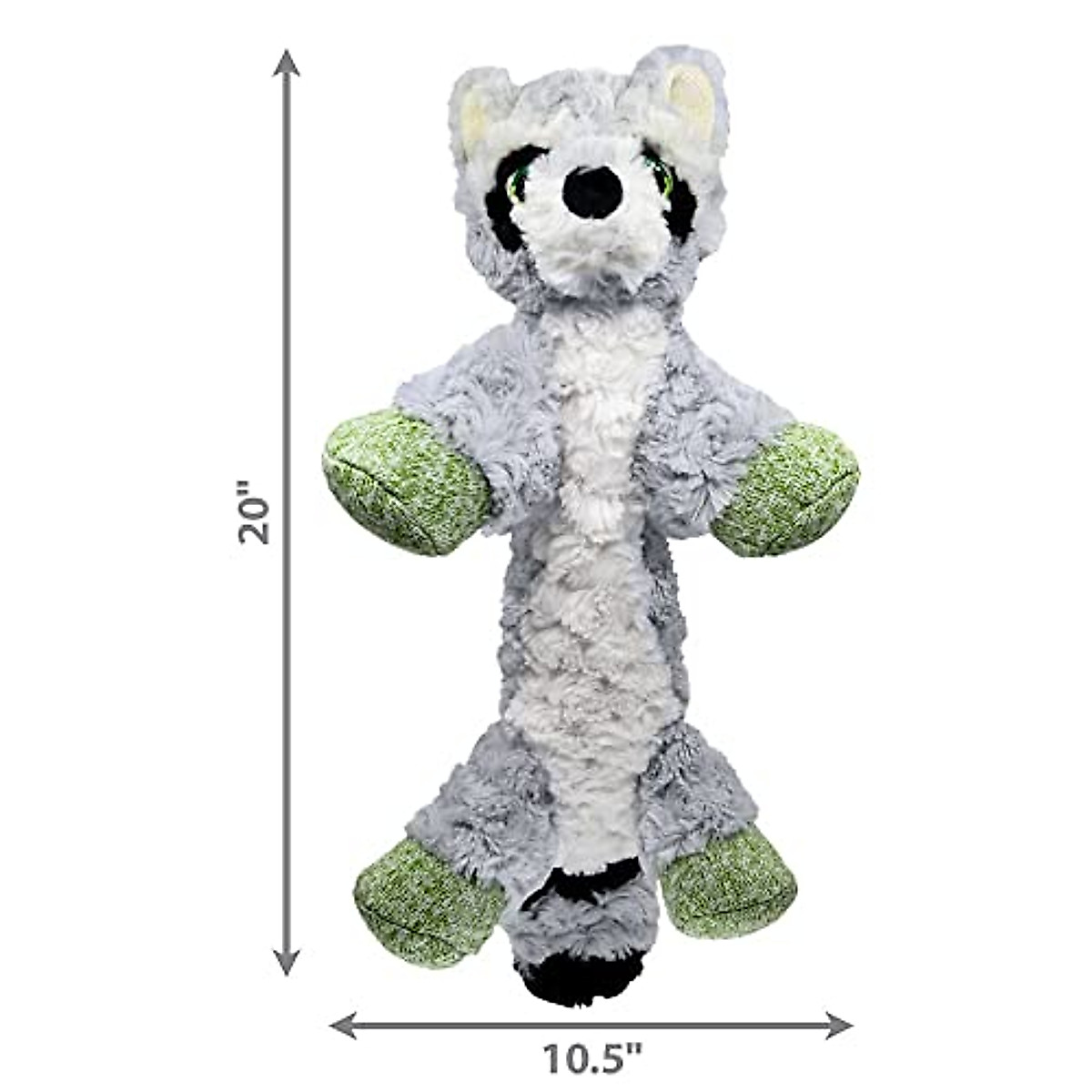 KONG Company 38749813: Low Stuff Flopzie Raccoon Dog Toy Md