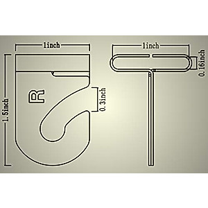 LeoHuks 20 Pairs Drop Ceiling Hooks for Office,Classroom & Home,Great for Hanging Plants,Signs,Lights & Decorations,Metal T-Bar Hooks for Suspended Drop Ceilings,Holds up to 20 lbs