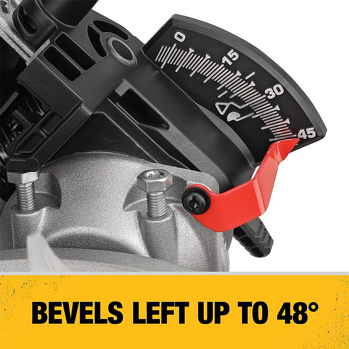 DEWALT Miter Saw, Single Bevel, Compound, 10-Inch, 15-Amp with w/Safety Goggle (DWS713 & DPG82-11C)