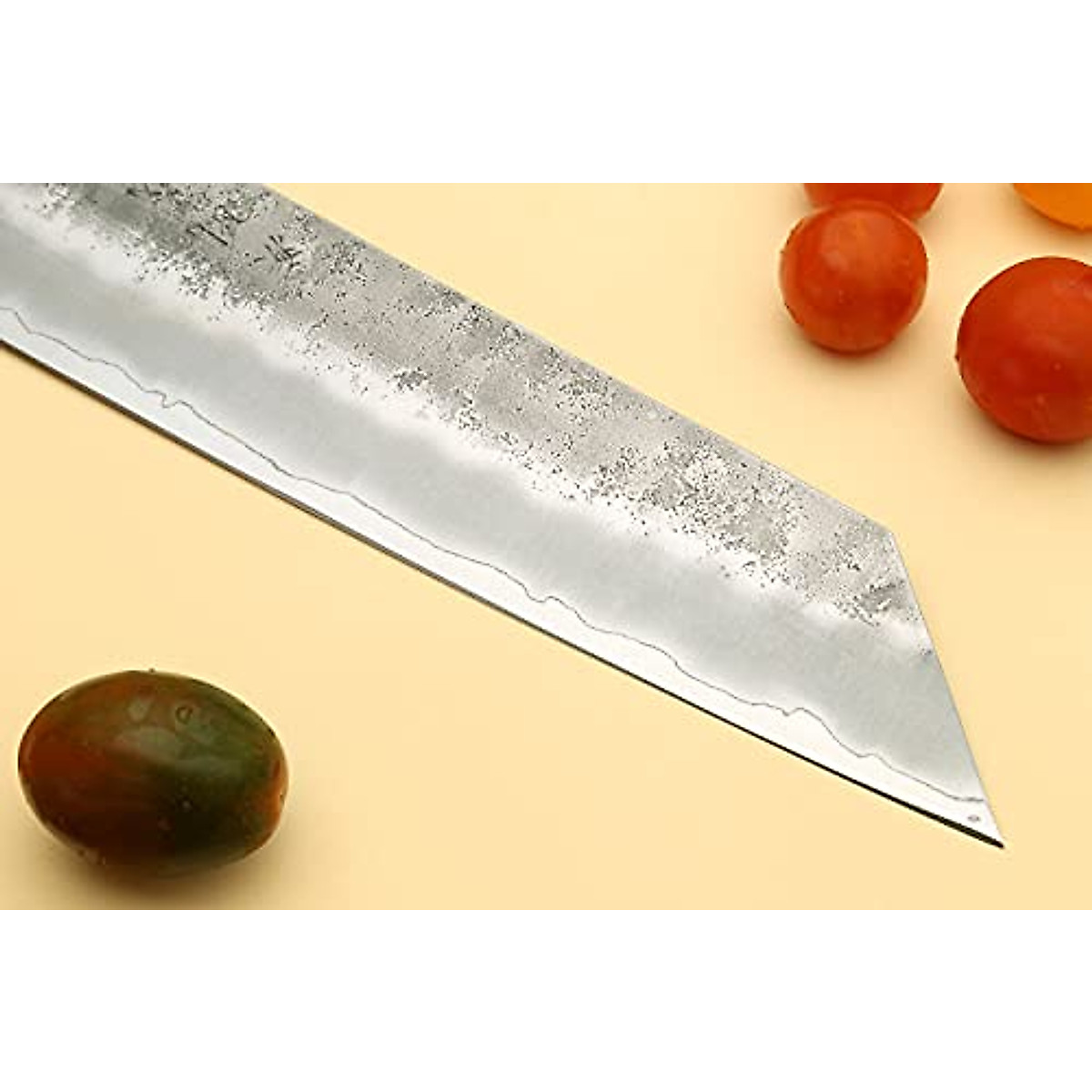 Yoshihiro Stainless Clad Nashiji Ginsan High Carbon Stain Resistant Steel Kiritsuke Multipurpose Chefs Knife (9.5"(240mm) & Saya)