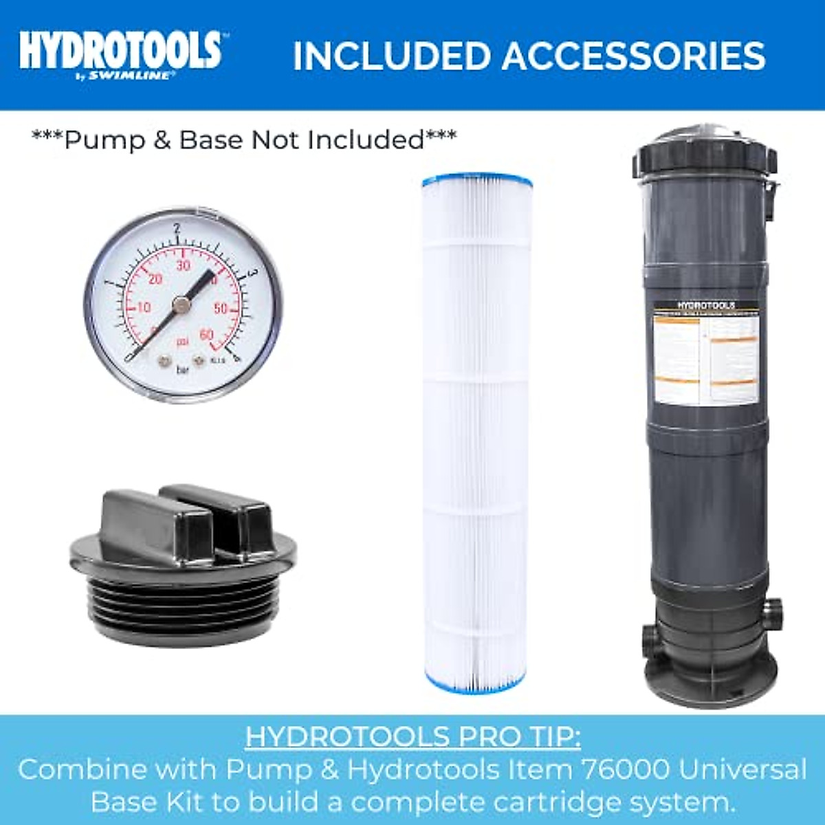 Swimline HYDROTOOLS Sure-Flo Pool Filter - Efficient 100 SQ FT Up to ...