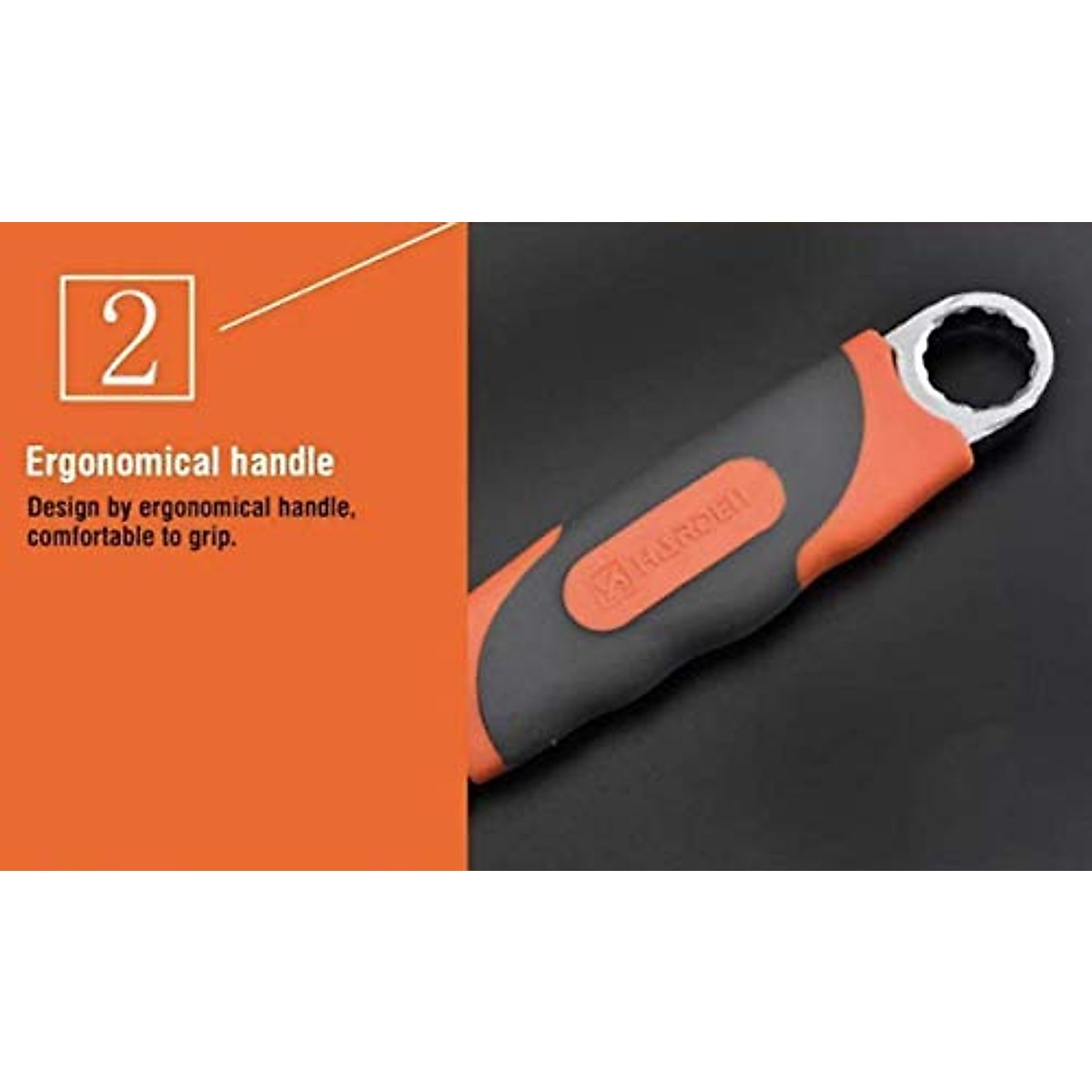 Edward Tools Pro 8" Adjustable Wrench - Carbon Steel Adjusting Design - Crescent Pro Grip for Greater Leverage - Locking Adjustable Width - Spanner Handle