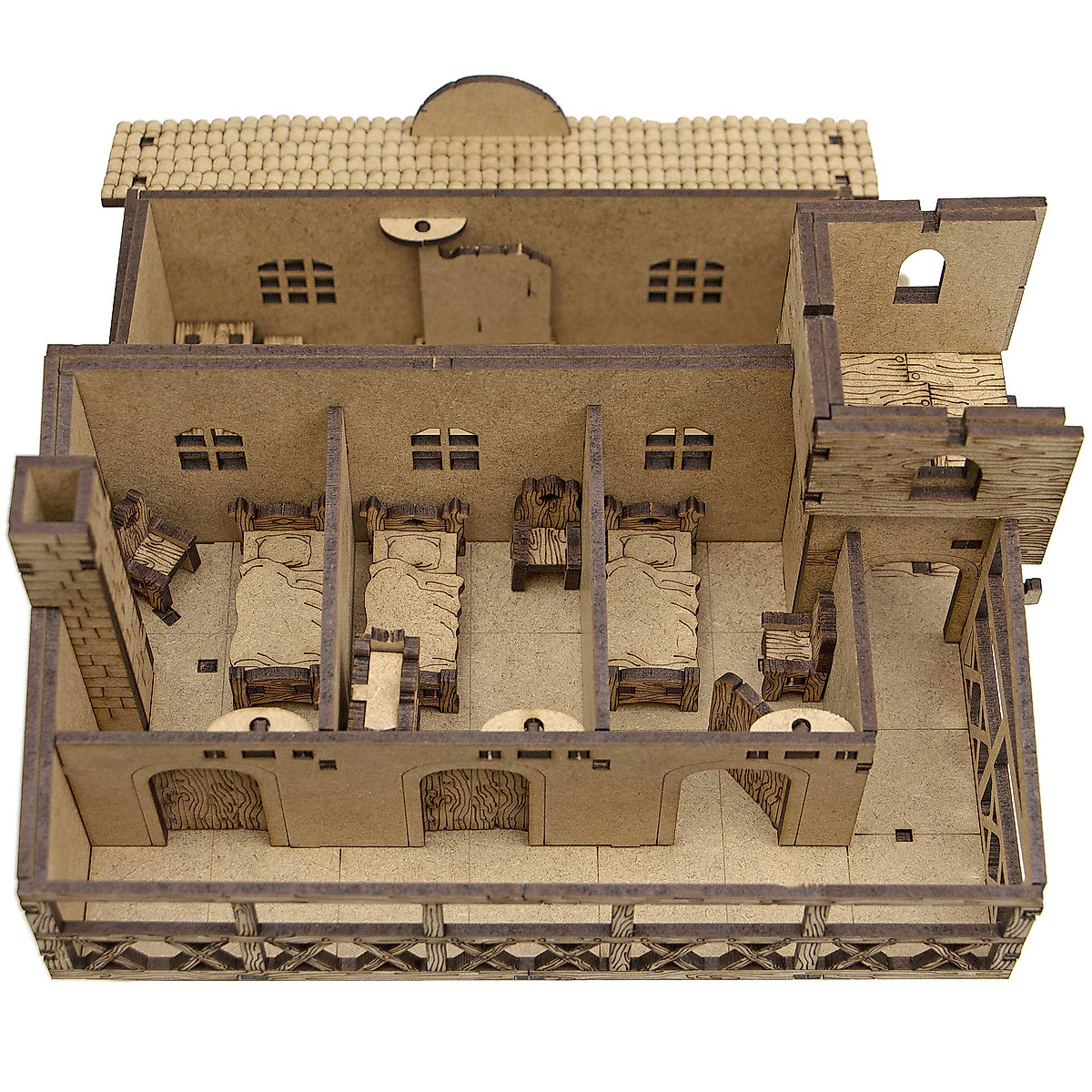 TowerRex Tavern DND Terrain 28mm - Fantasy Miniature for Warhammer, Pathfinder and D&D Tabletop Games