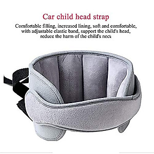 2Pack Boy and Girl Head Support for Car Seats,Ajustable Comfortable Pillow for Baby Child Tolddler Infant Pink and Grey