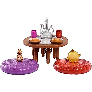 Mattel Disney Wish Toys, Best Friends Tea Time Playset with Asha & Dahlia of Rosas Dolls, 2 Figures, 1 Table & 10 Accessories, Inspired by the Movie