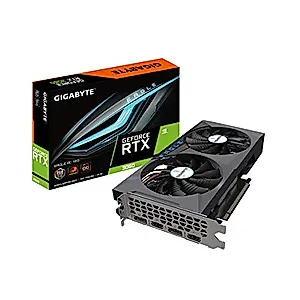 GIGABYTE GeForce RTX 3060 Eagle OC 12G Graphics Card, 2X WINDFORCE Fans, 12GB 192-bit GDDR6, GV-N3060EAGLE OC-12GD Video Card (Renewed)