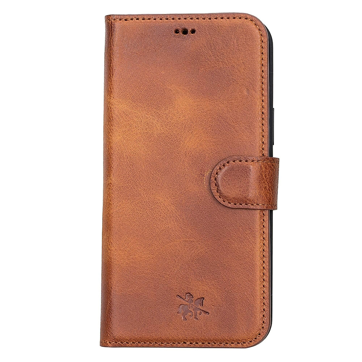 Venito Ravenna Slim Magic Leather Wallet Case for iPhone 13 Pro Max (6.7 in) with a Magnetic Flip & Four Card Slots and a Bill Pocket & Lightweight Frame - Antique Brown
