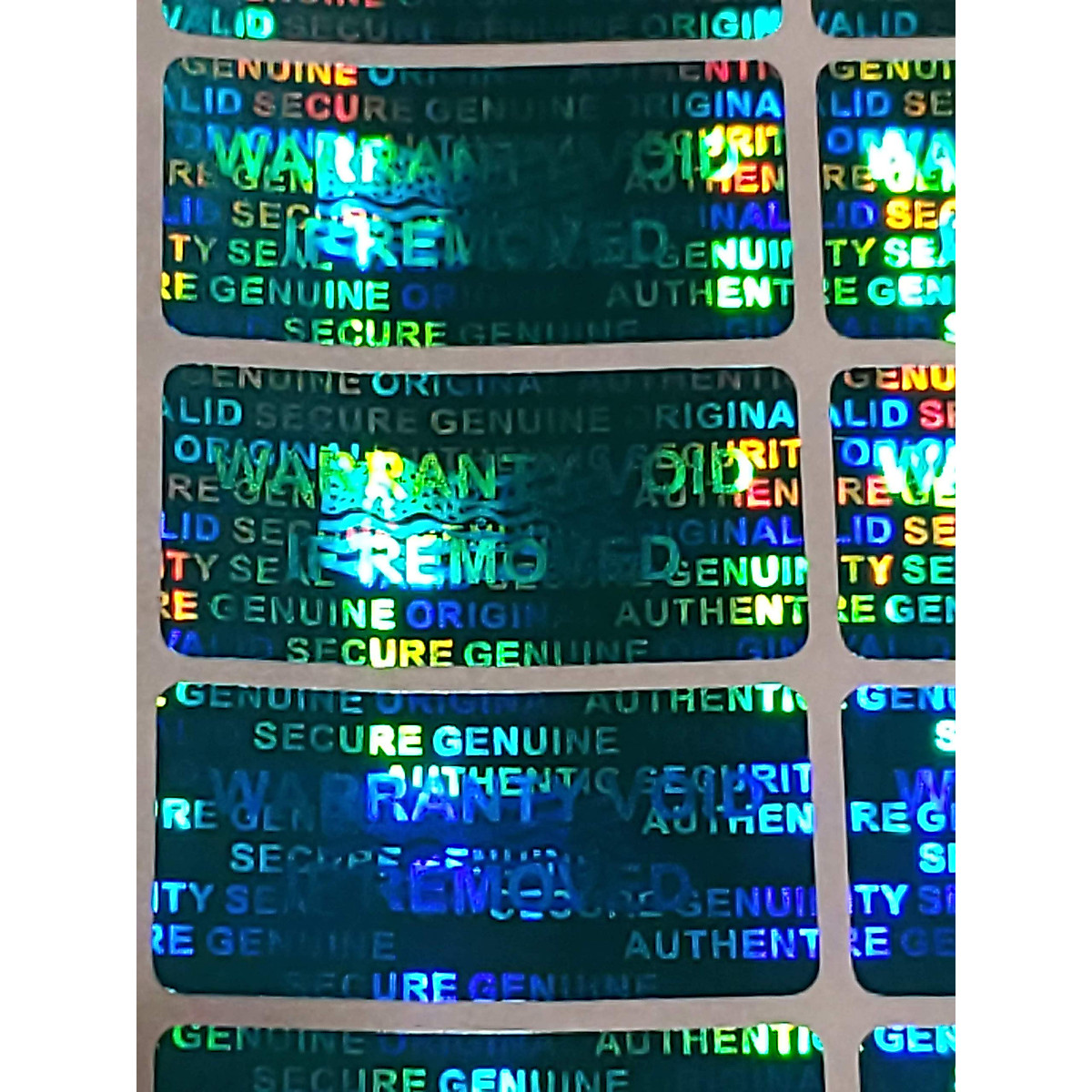 1000 Security Seal Hologram Tamper Evident Warranty Labels Stickers 15 mm x 30 mm- Dealimax Brand (Blue)