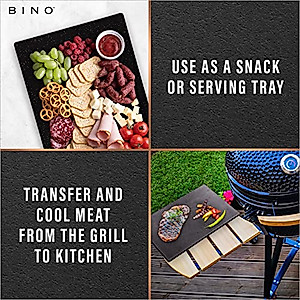 BINO Cutting Board | BPA-Free Chopping Board | Cutting Boards for Kitchen Durable, Large Surface, Multipurpose, Dual-Sided, Dishwasher Safe | Charcuterie Accessories | Home & Kitchen Utensils