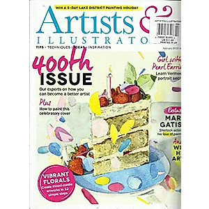 ARTISTS ILLUSTRATOR MAGAZINE, VIBRANT FLORALS 400th ISSUE FEBRUARY, 2019