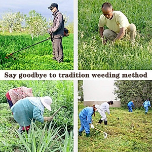 Handheld Grass Trimmer Cordless String Trimmer Small Household Electric Lawn Mower Multifunctional Weeder Retractable Rod