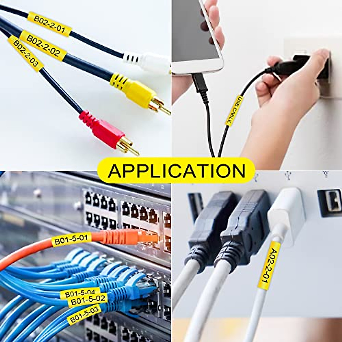 2Pack Compatible for Brother Heat Shrink Tube Label Tape HSe-231 HSe-631 Black on White/Yellow 11.7mm x 1.5m Work for PT-D210 PT-D400 PT-E300 PT-E500 PT-P750WVP Printer, 0.46''x 4.92ft